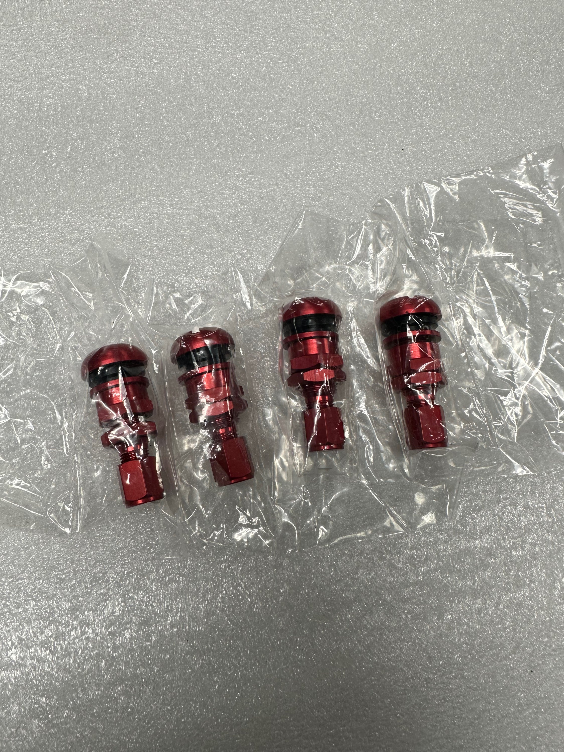 Rays Wheels Red (51) straight valve stem w/Red Rays cap set of 4 ...