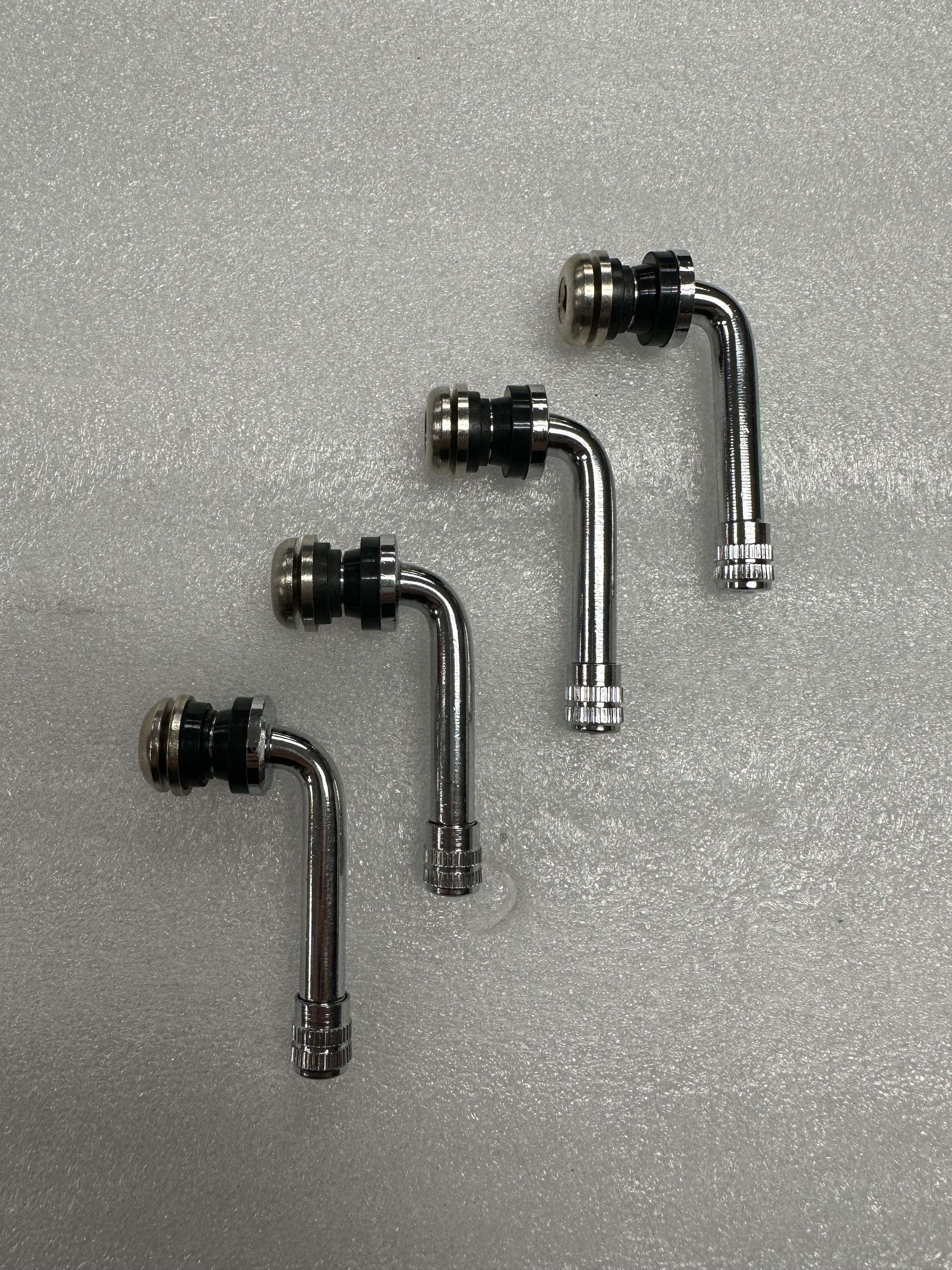 WEDS WHEELS VS-405NW ANGLE VALVE STEM WITH CHROME VALVE CAP SET OF 4 ...