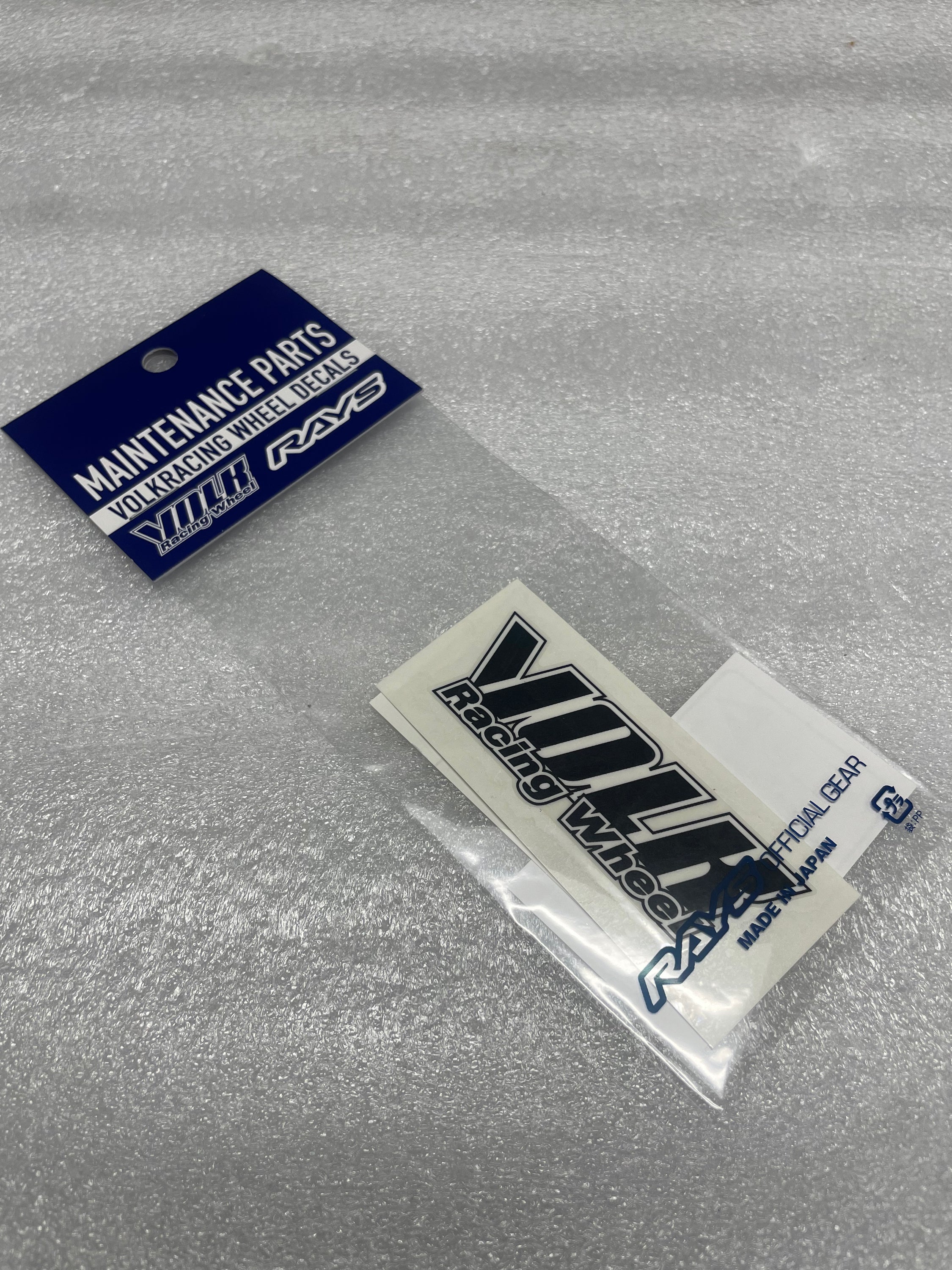 Rays Wheels Japan genuine TE37 OG replacement decal Black and Blue ...