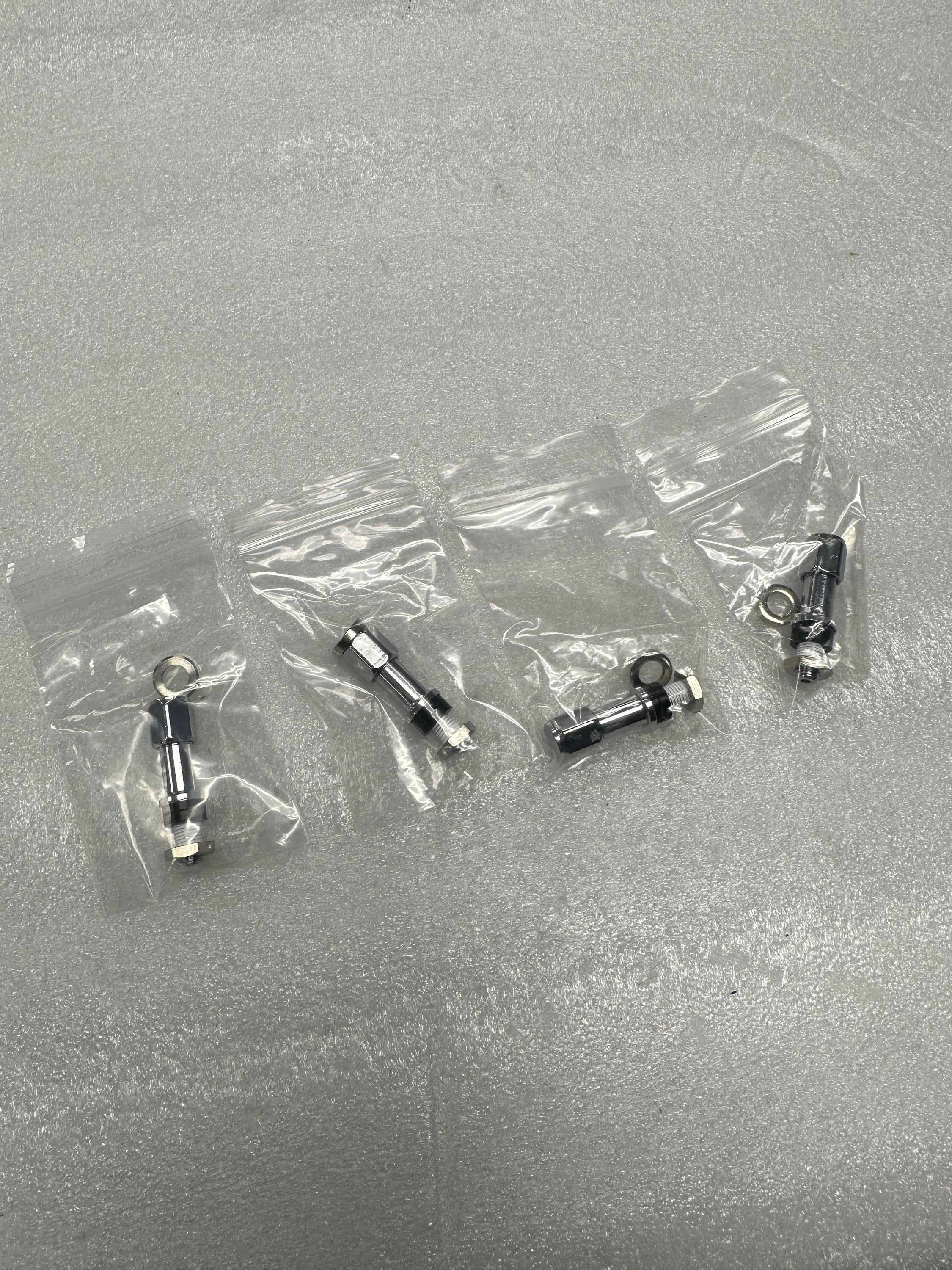 WORK WHEELS V13C2 STRAIGHT VALVE STEM CHROME "W" VALVE CAP SET OF 4 ...